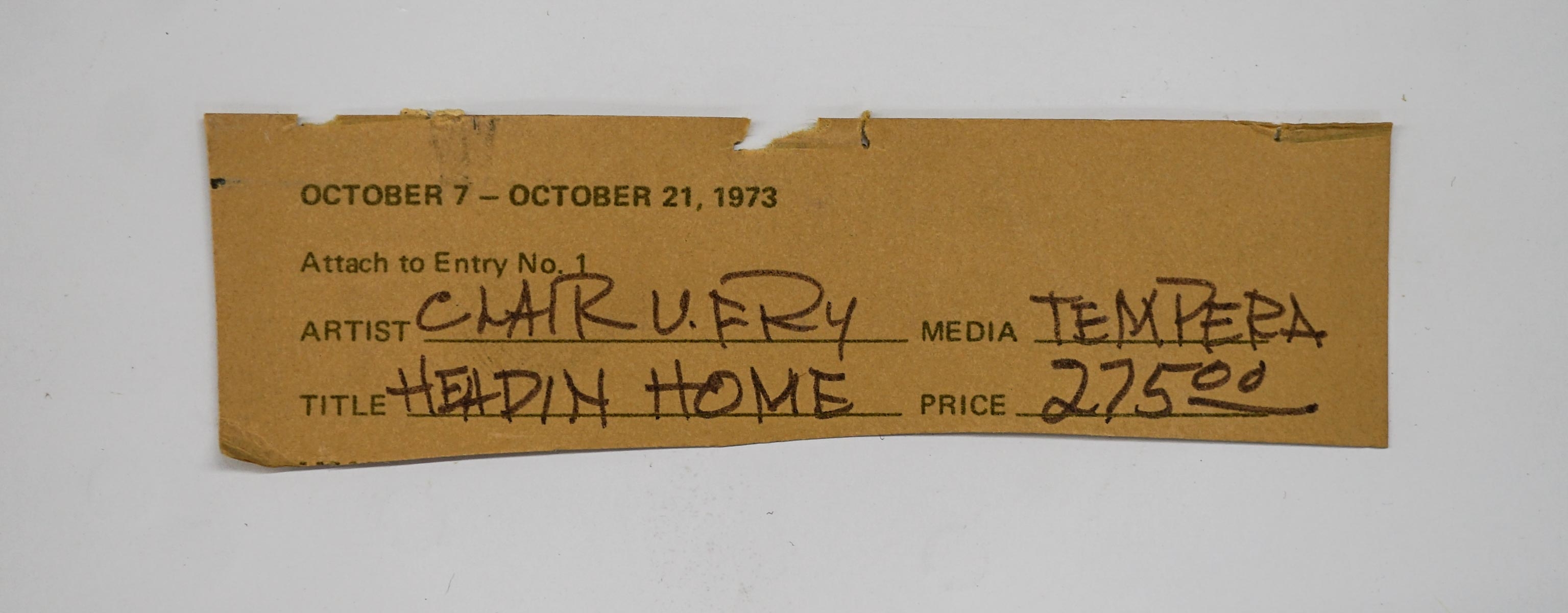 Clair V. Fry | Headin Home | MutualArt