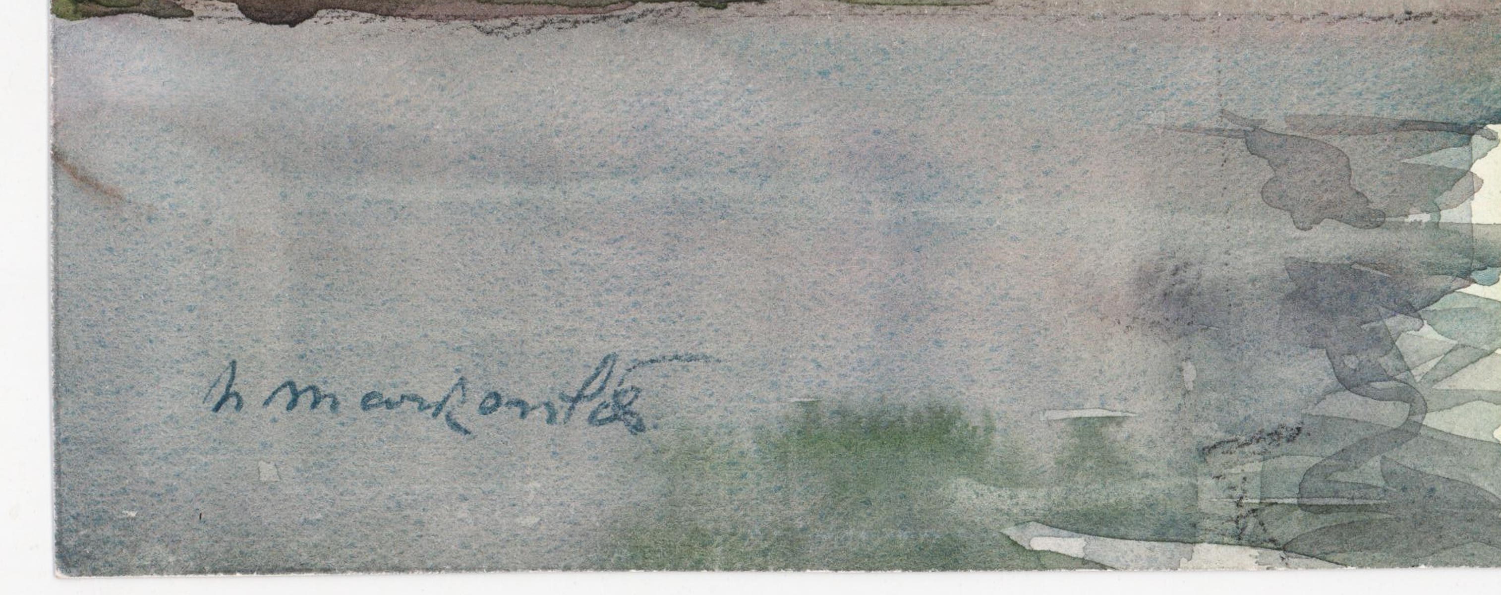 Nicolas Markovitch | Nicolas Markovitch Signed Original Watercolor ...