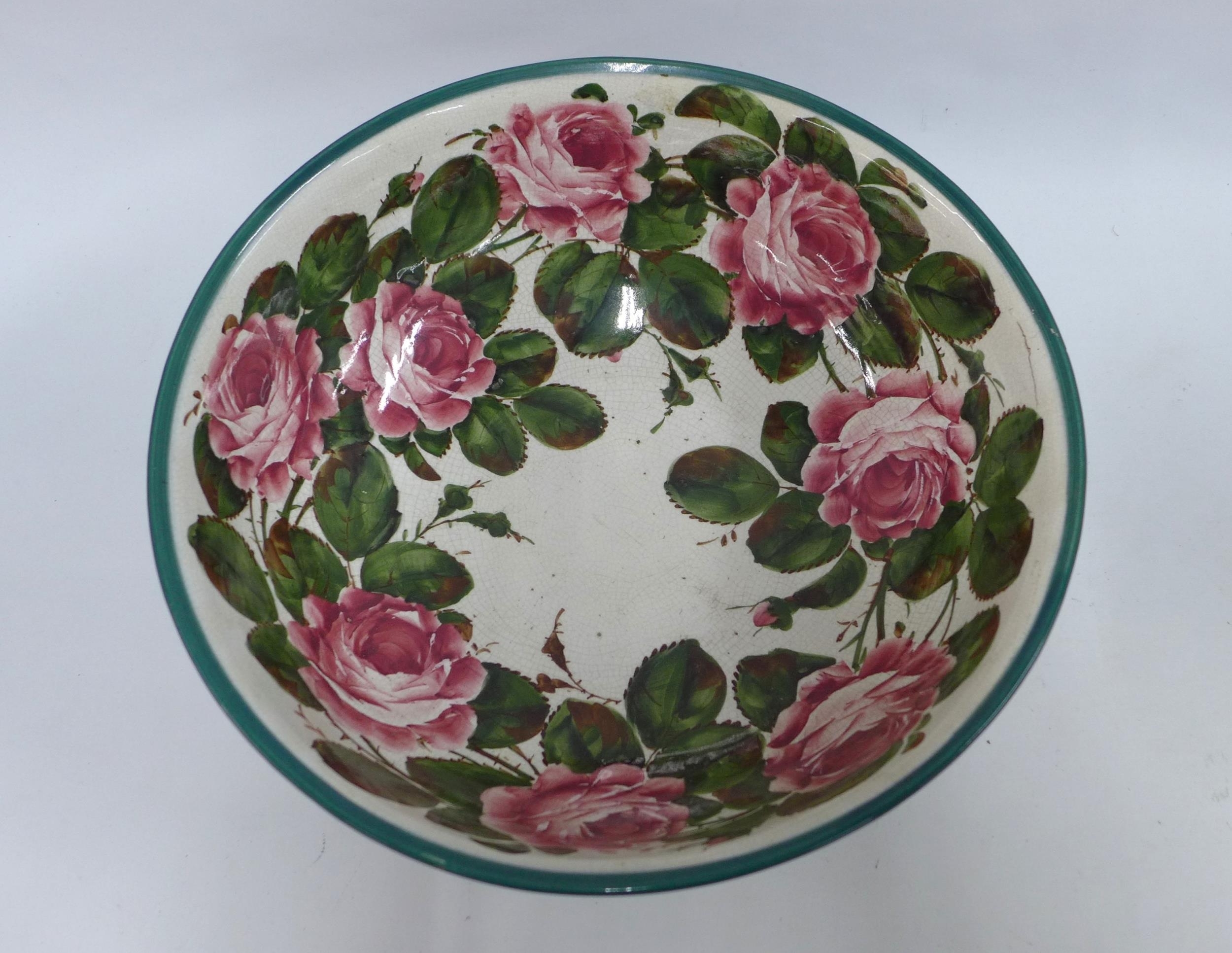 Wemyss Ware | Wemyss Ware handpainted cabbage roses pattern jug and ...