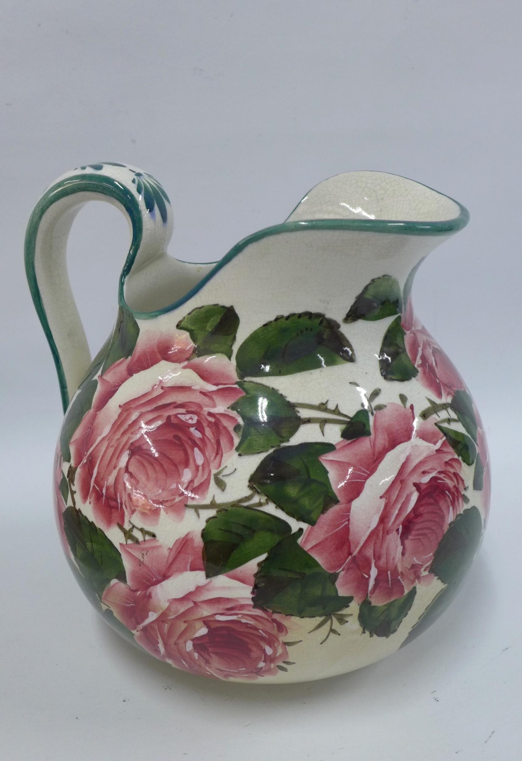Wemyss Ware | Wemyss Ware handpainted cabbage roses pattern jug and ...