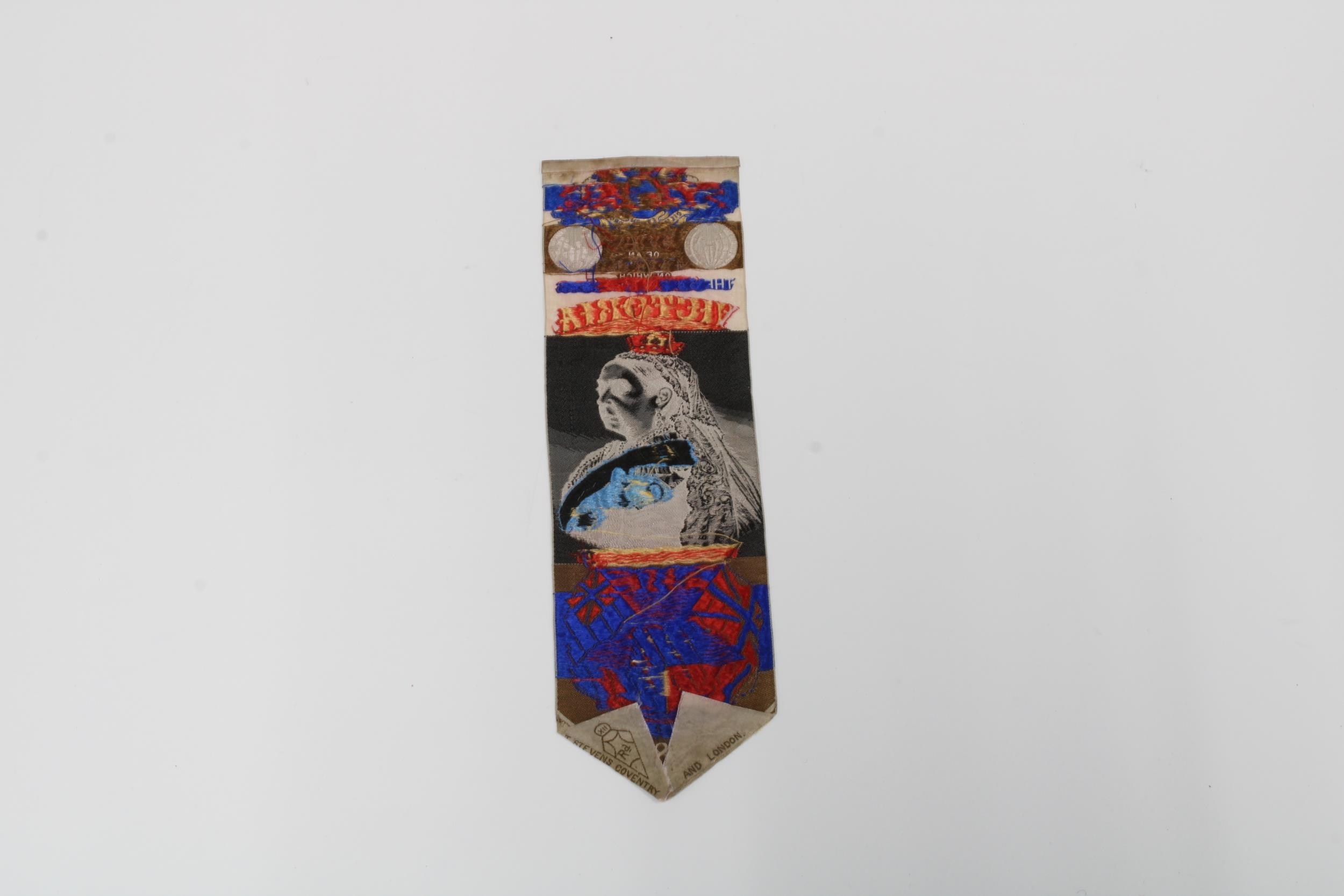 Queen Victoria | Queen Victoria Golden Jubilee Stevengraph bookmark ...