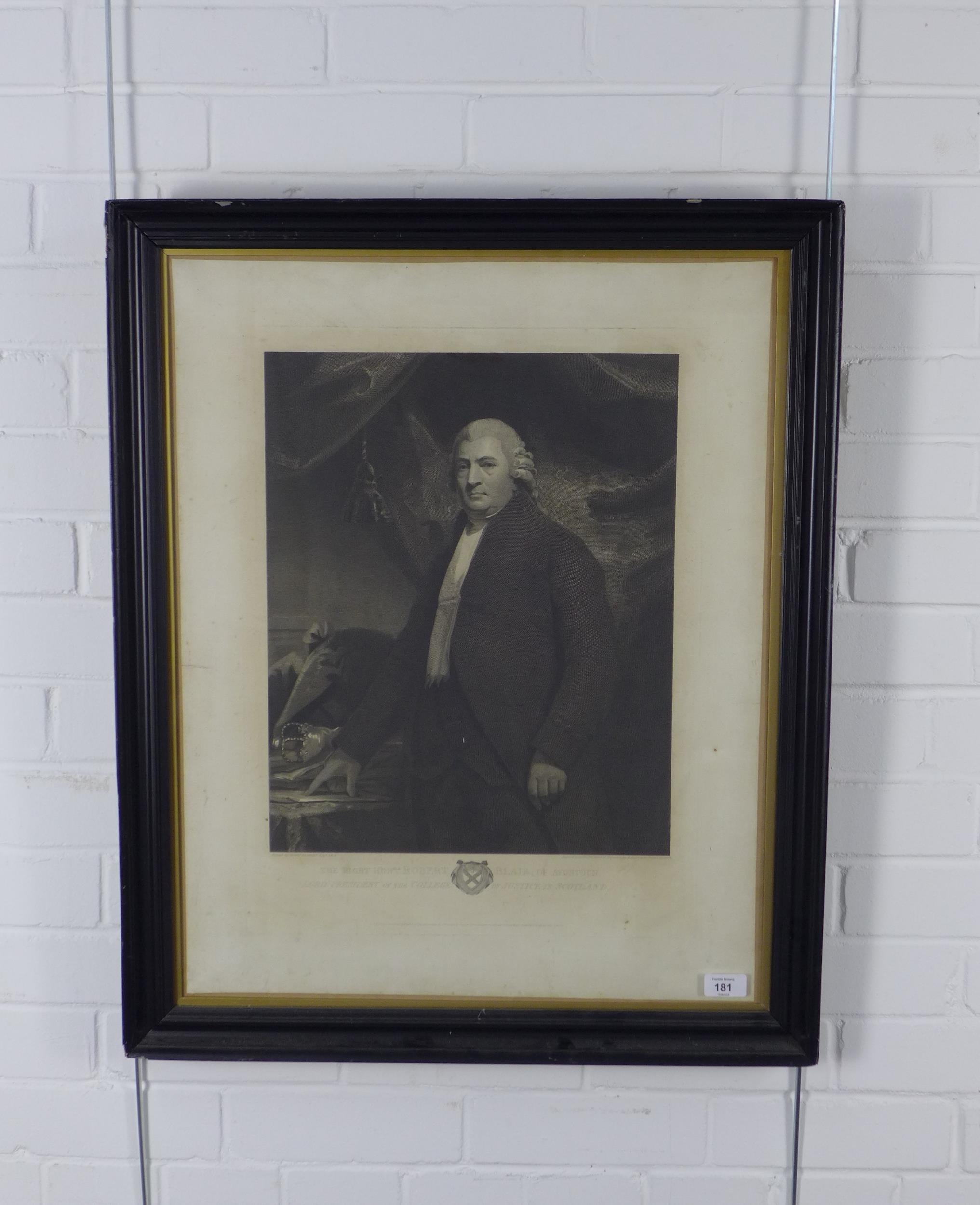 George Watson | After George Watson an engraved print of Mr Luke Fraser ...