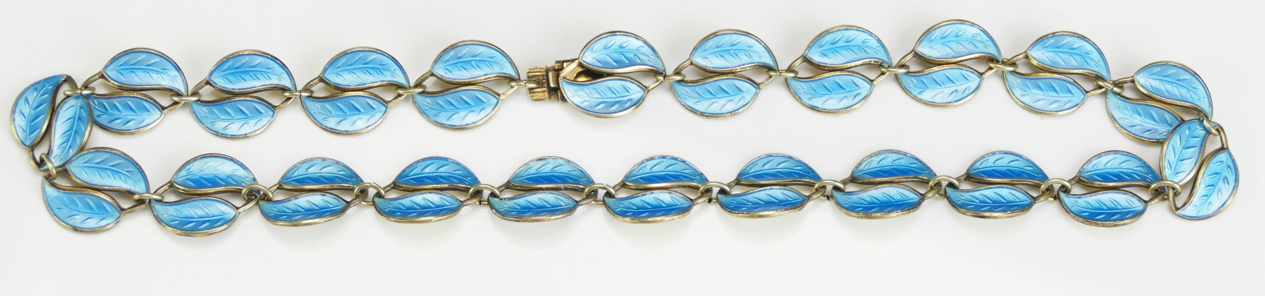 David Anderson | A David Anderson Silver Gilt and Enamel Leaf Pattern ...