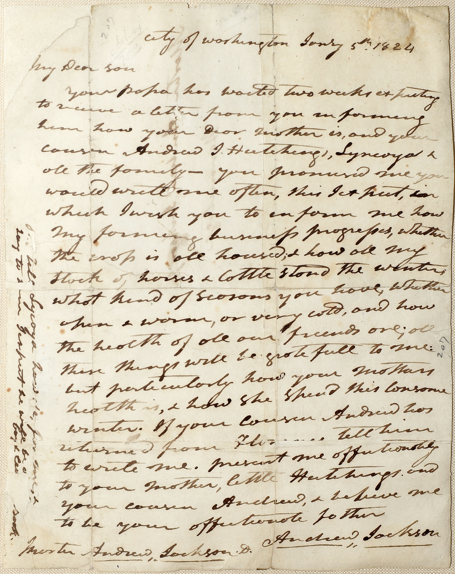 Andrew Jackson | Andrew Jackson Autograph Letter, Signed | MutualArt