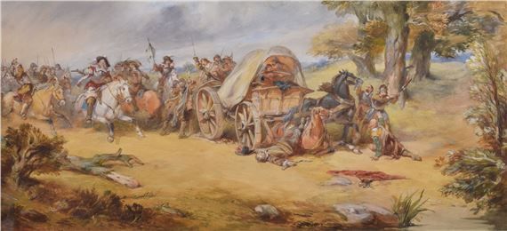 Charles Cattermole | Historical battle scene | MutualArt