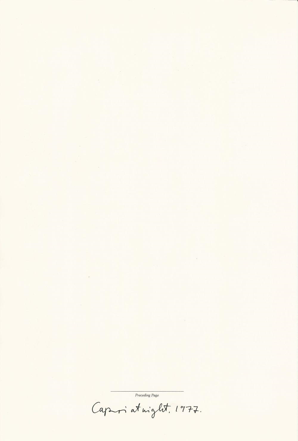 Helmut Newton | Helmut Newton - Capri at night, 1977 (1977) | MutualArt