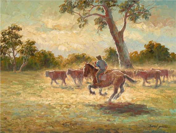 John Pinto | Cattle Drive | MutualArt