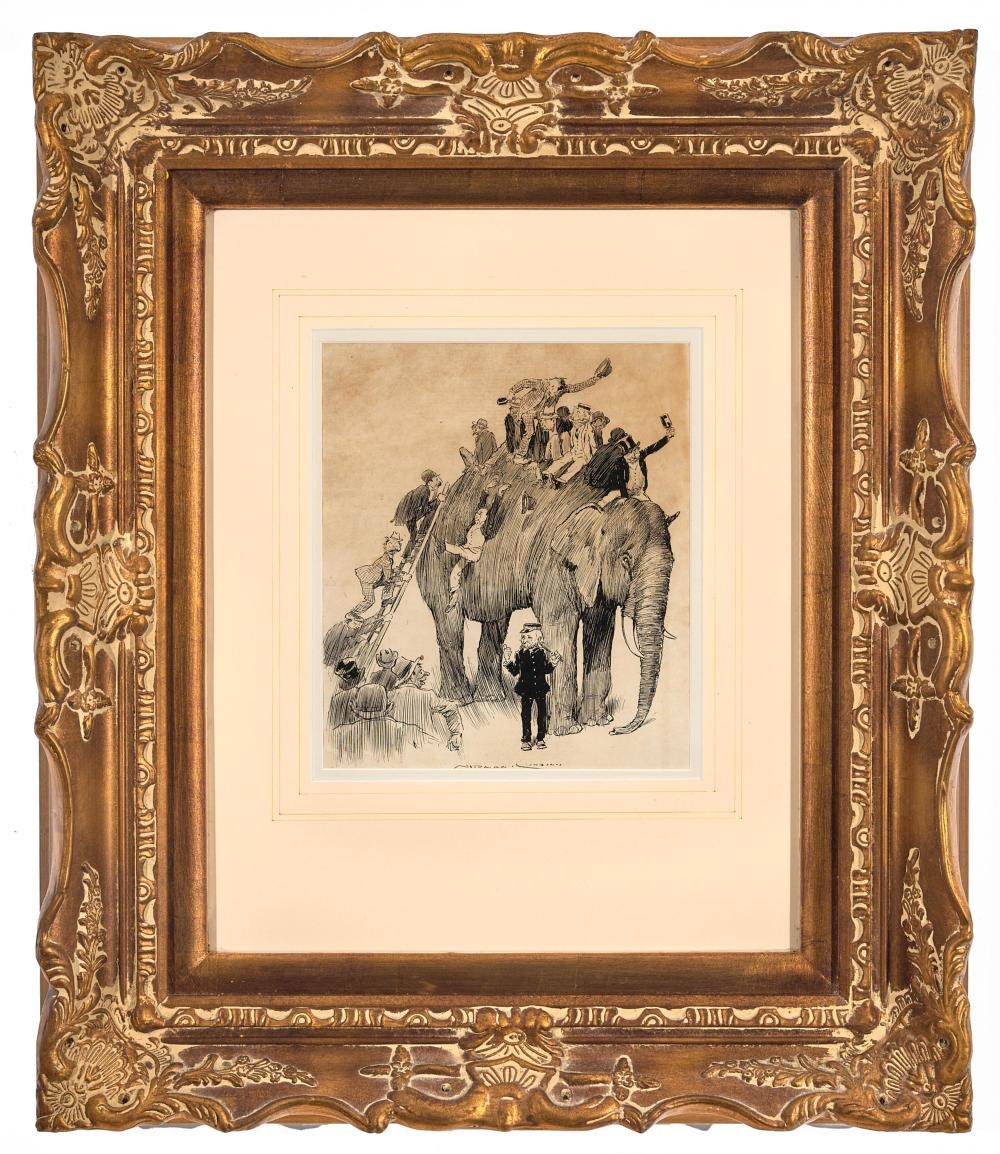 Norman Lindsay | A Pair of Political Cartoons | MutualArt