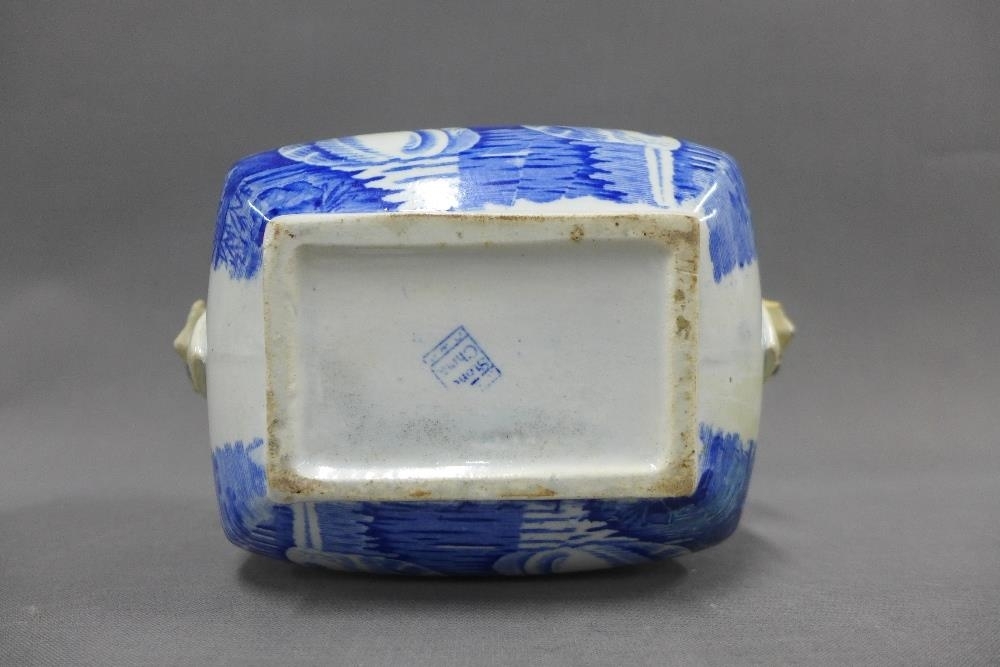 China Blue | Stone China blue and white transfer printed Swans pattern ...