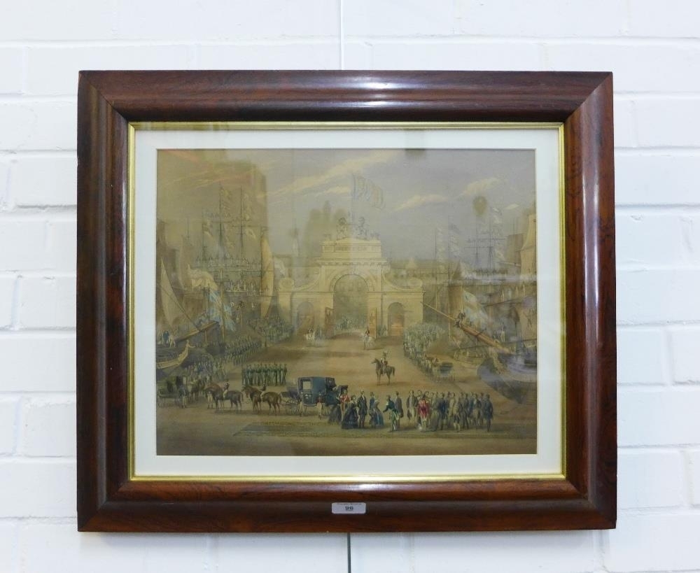 Queen Victoria | 19th century rosewood famed coloured print of Queen ...