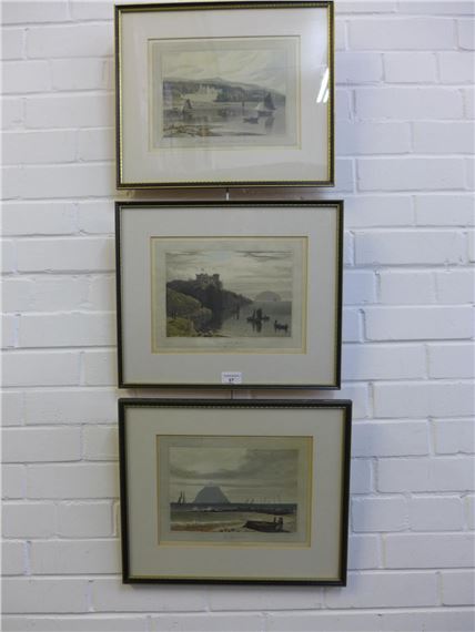 William Daniell | A group of three William Daniell coloured prints to ...
