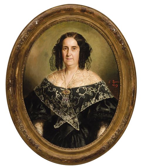 Emile Roumens | Portrait of Lady and Gentleman (1859) | MutualArt