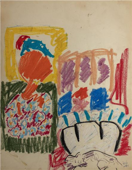 Marzette Watts | untitled, abstracted interior (1963) | MutualArt