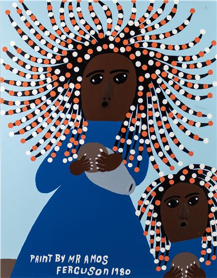 Amos Ferguson | Mother and Daughter (1980) | MutualArt
