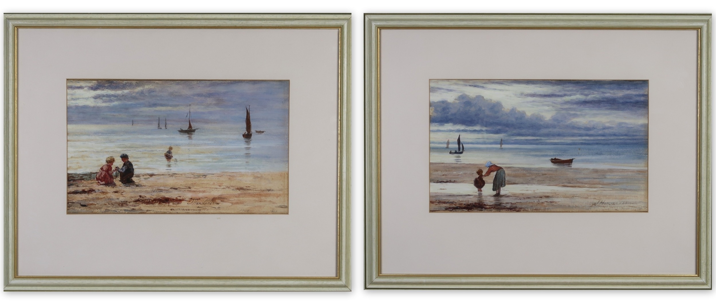 Joseph Henderson | CHILDREN PLAYING ON THE BEACH | MutualArt