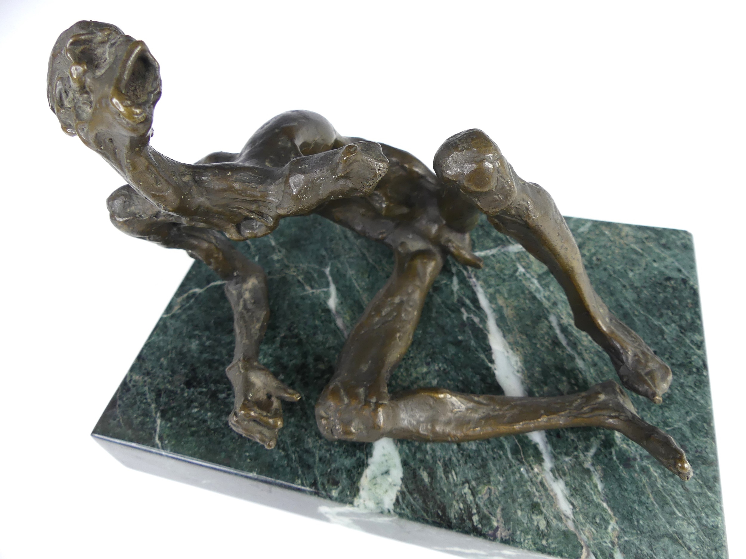 Sean Rice | Crouching skeletal grotesque figure | MutualArt