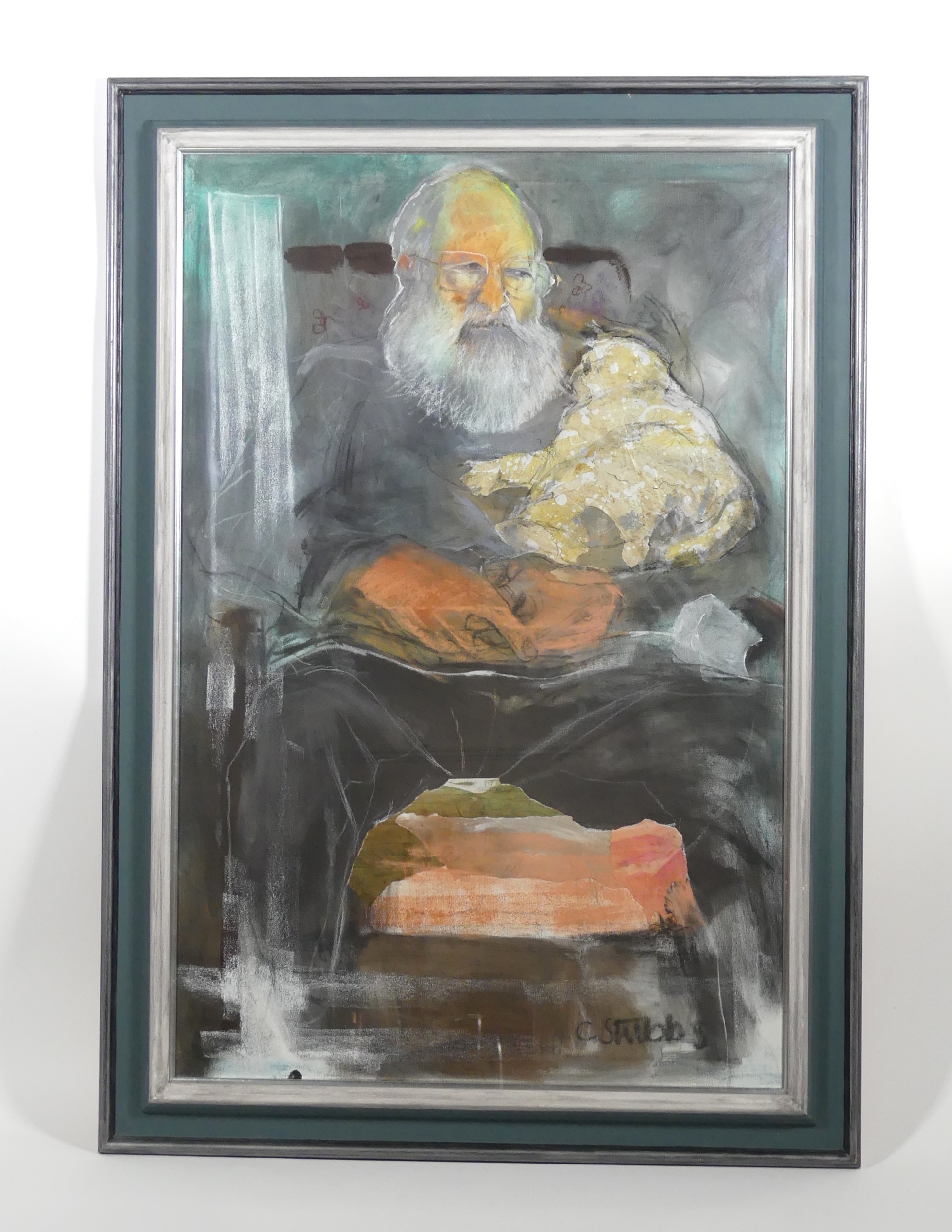 Constance Stubbs | Portrait of the artist's husband Harold with cat ...
