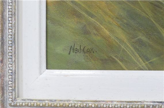 Neil Cox | Fighting hares | MutualArt