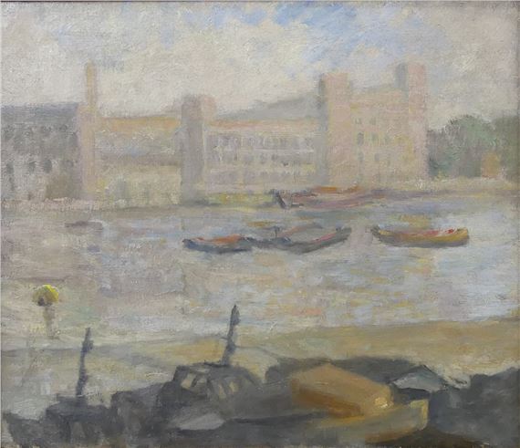 Roland Batchelor | View of the River Thames | MutualArt