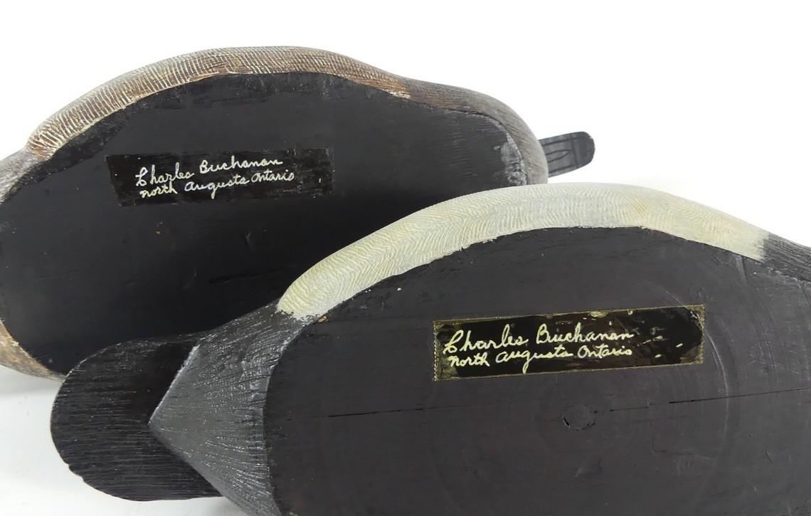 Charles Buchanan | Pair signed carved and hand-painted examples | MutualArt