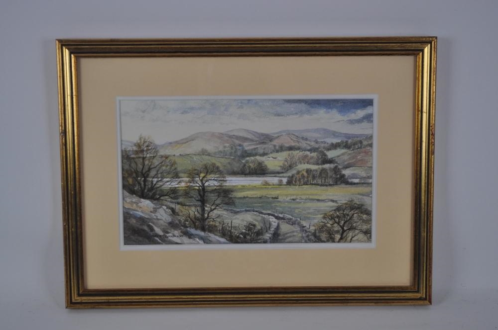 Robert Luckhurst | Robert Luckhurst - A hill side view across a valley ...