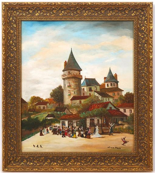 Jean Fous | Jean Fous French Village Oil Painting | MutualArt