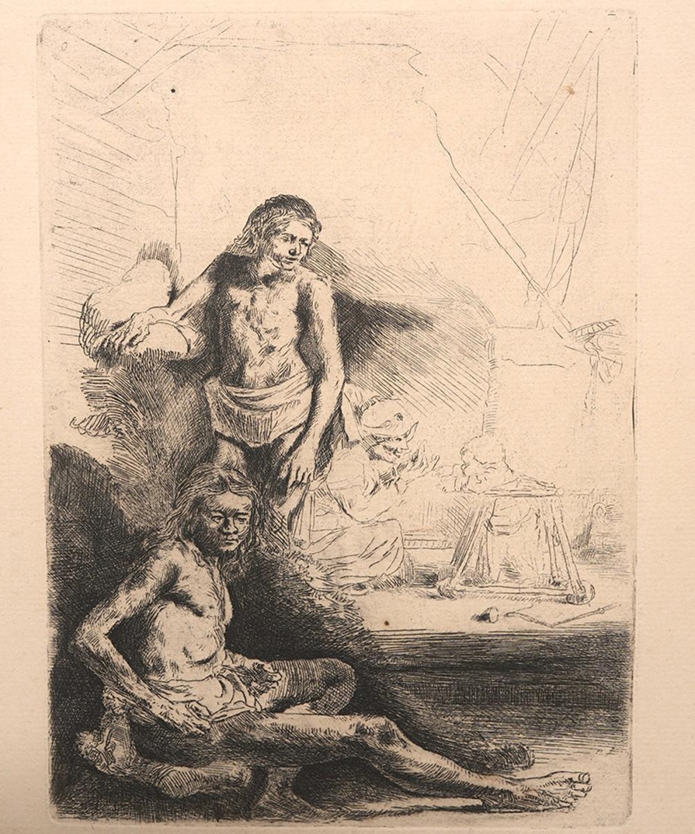 Rembrandt van Rijn | Rembrandt Etching in Silver Gilt Frame | MutualArt