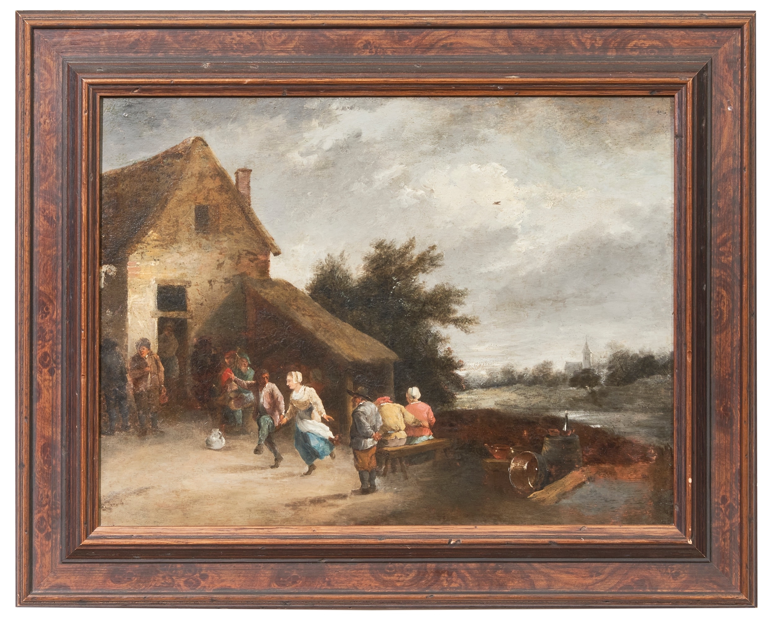 David Teniers the Younger | Peasant figures dancing around a tavern ...