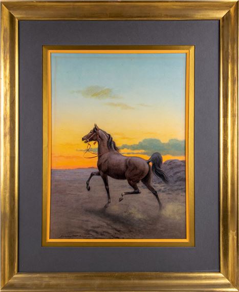 John Alexander Harrington Bird | An Arabian Stallion | MutualArt