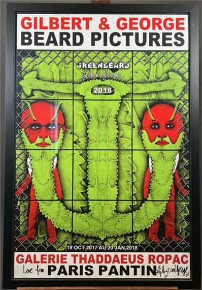 Gilbert & George | The beard pictures Two color posters for exhibition ...