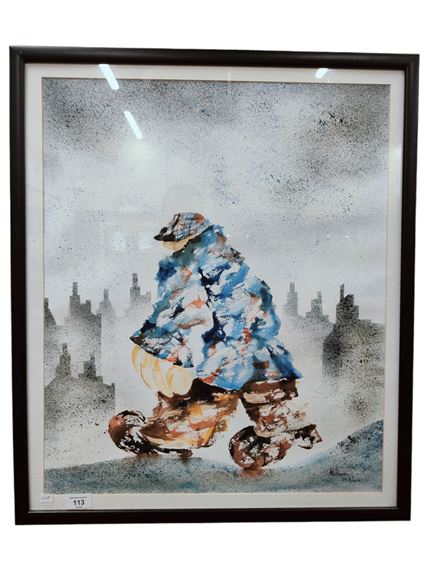 Alan Nutbeam | A.NUTBEAM - WATERCOLOUR 60cm x 50cm | MutualArt