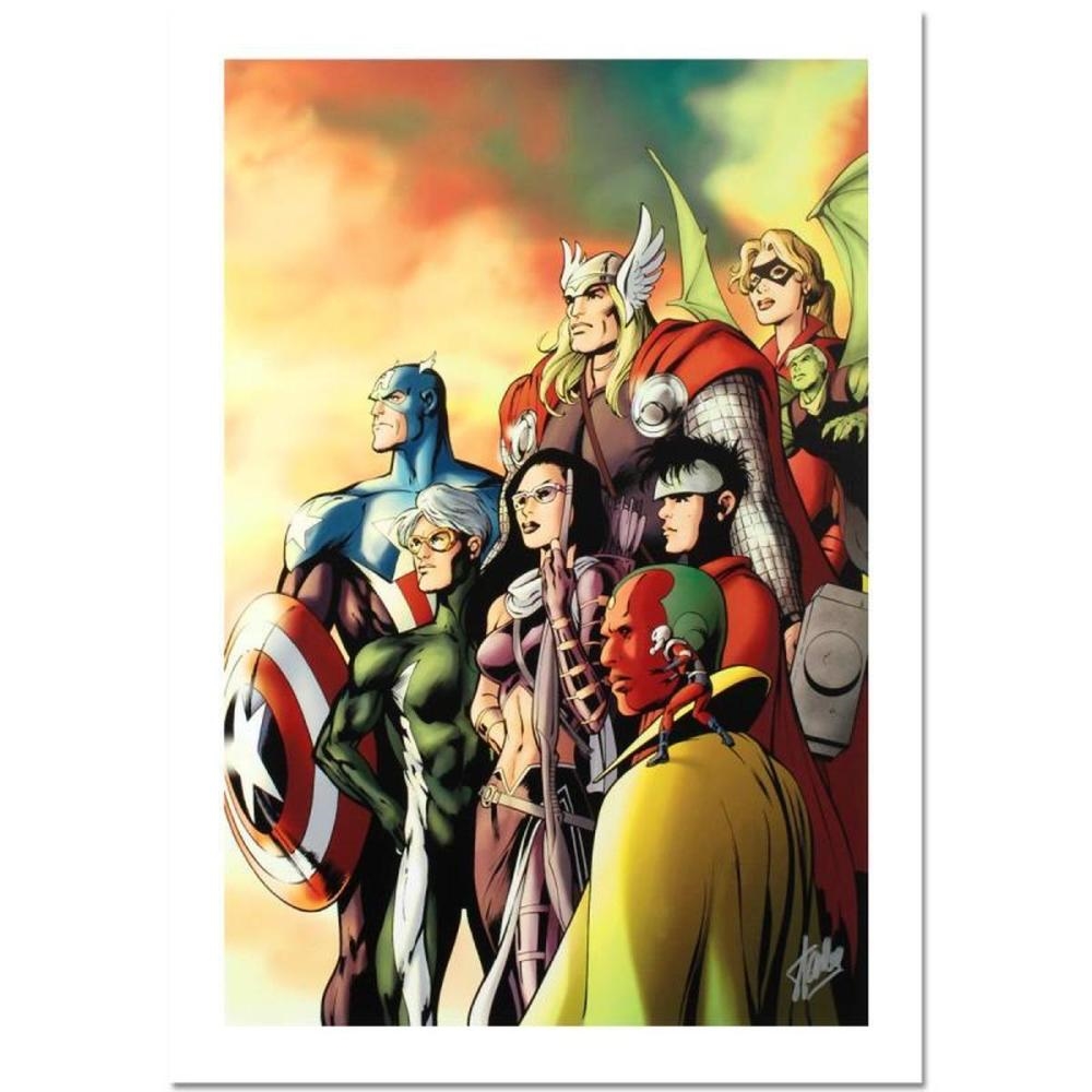 Stan Lee | Marvel Comics AP Limited Edition Canvas I Am an Avenger #5 ...