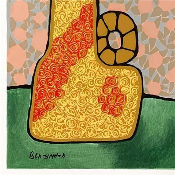 Ben Simhon | Red Flowers Hand Signed Limited Edition Serigraph on Paper ...