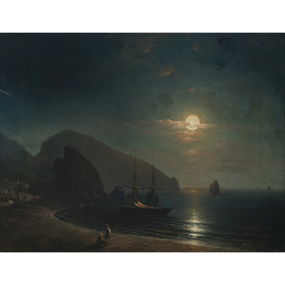 Ivan Aivazovsky | Winter Landscape (1856) | MutualArt