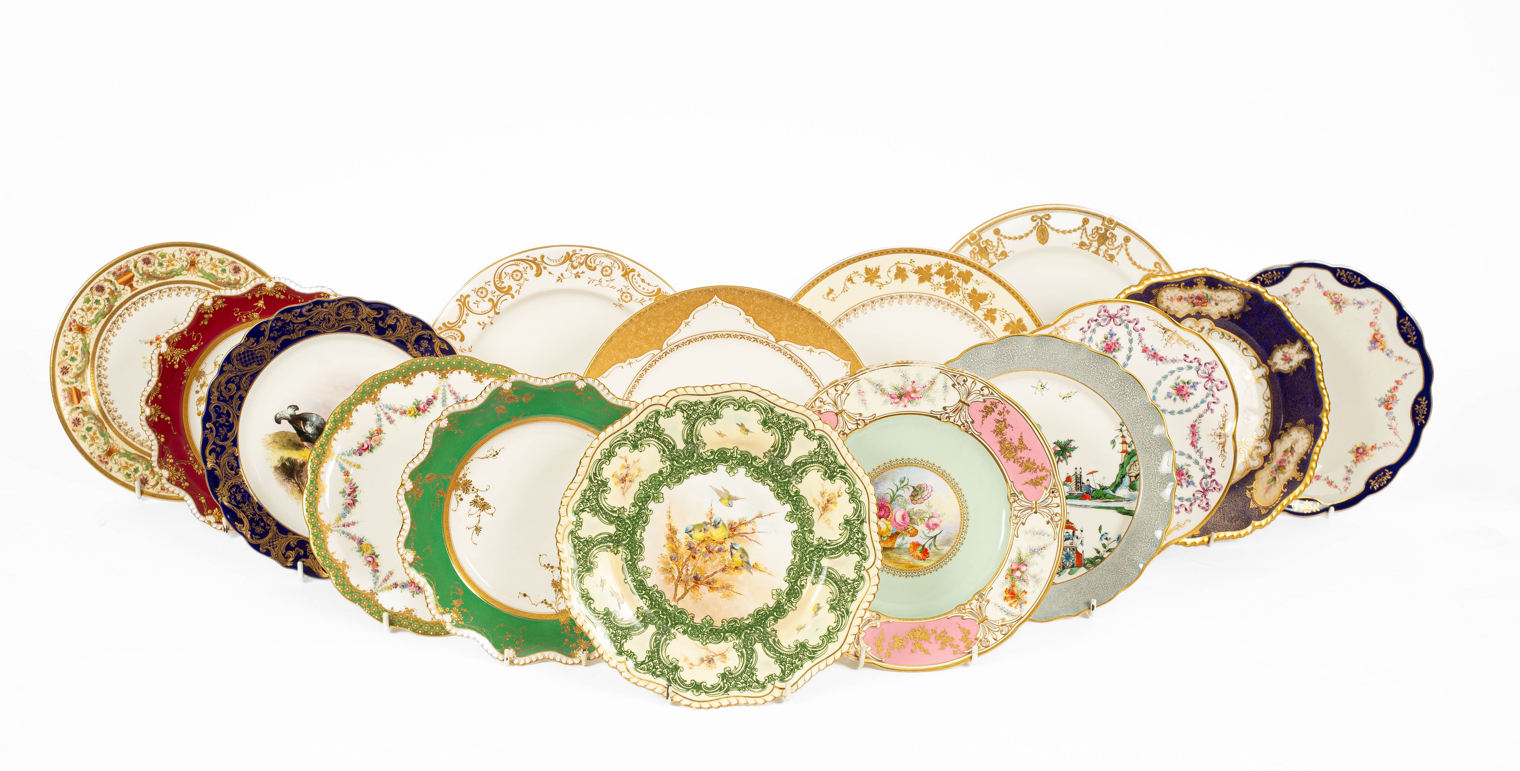 Royal Worcester | A group of fifteen Royal Worcester cabinet plates ...