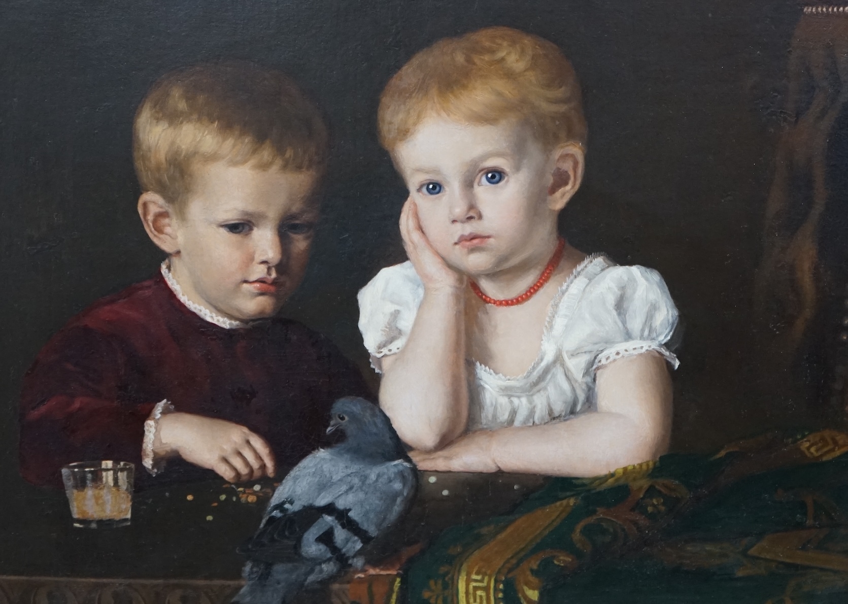 James Sant | The Artist's Wife Elizabeth with their Daughter Mary Edith ...