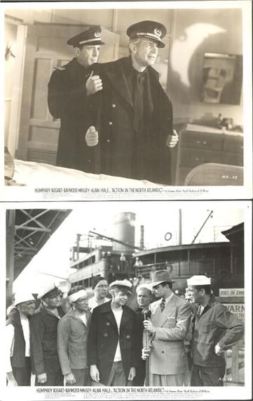 Dane Clark | Humphrey Bogart - Action In the North Atlantic - original ...