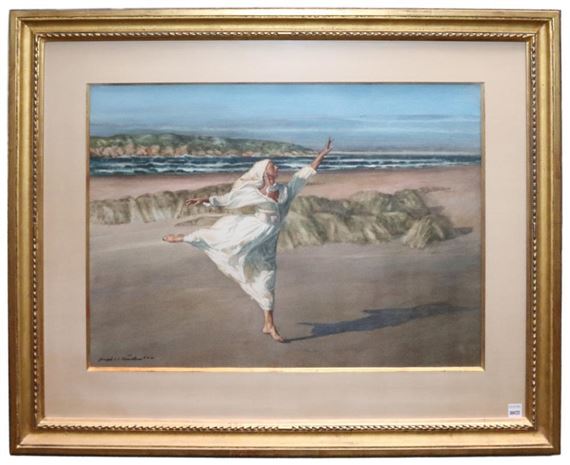 Joseph L.C. Santoro | Dancing Figure on Beach | MutualArt
