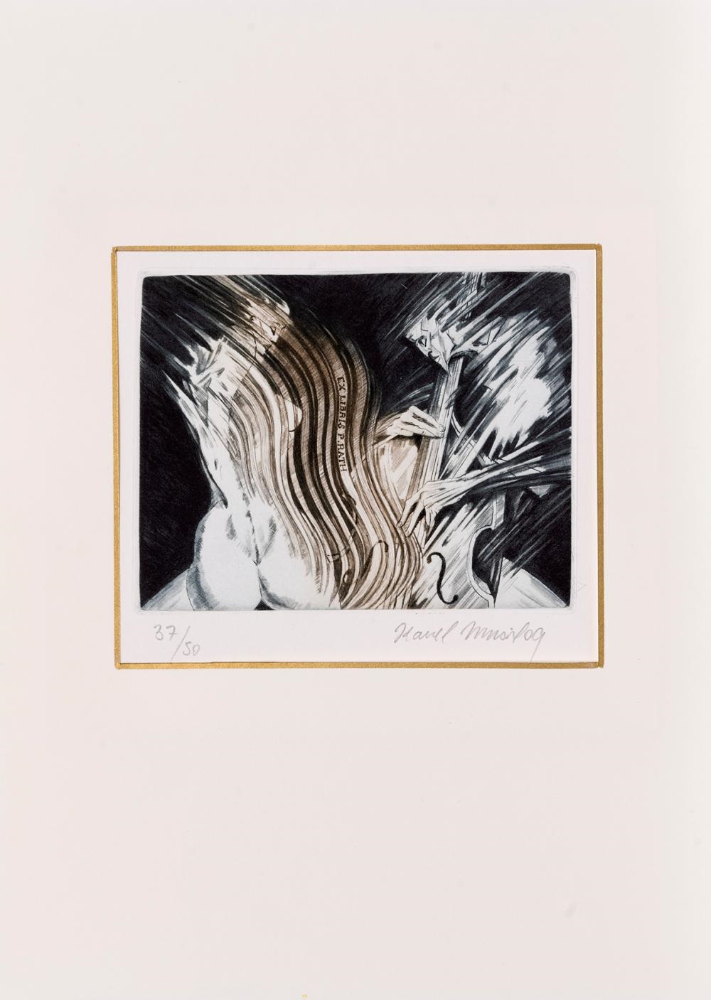 Karel Musil | Untitled - Bassist and Muse (2009) | MutualArt