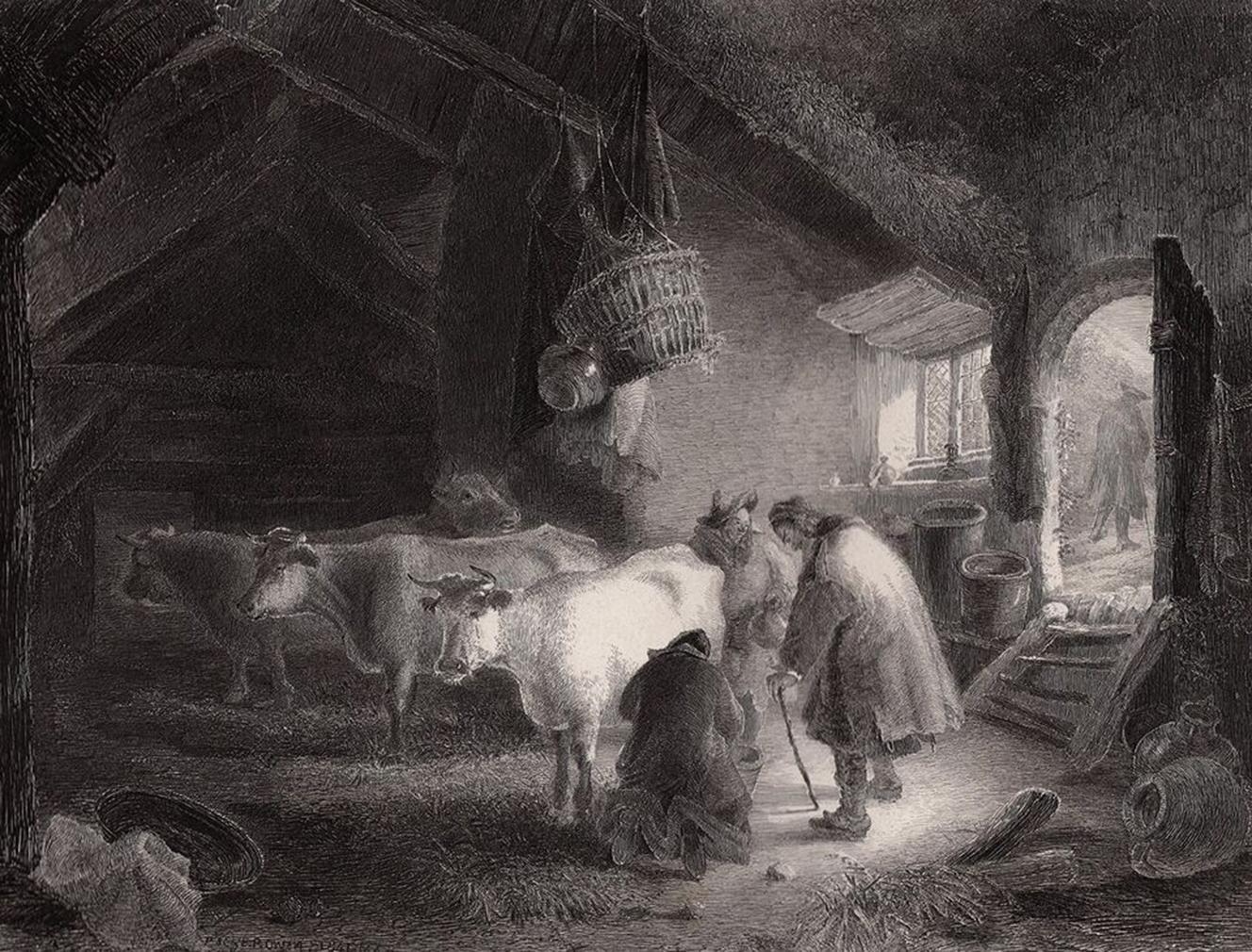 Edward Pryce Owen | Milking Time (1865) | MutualArt