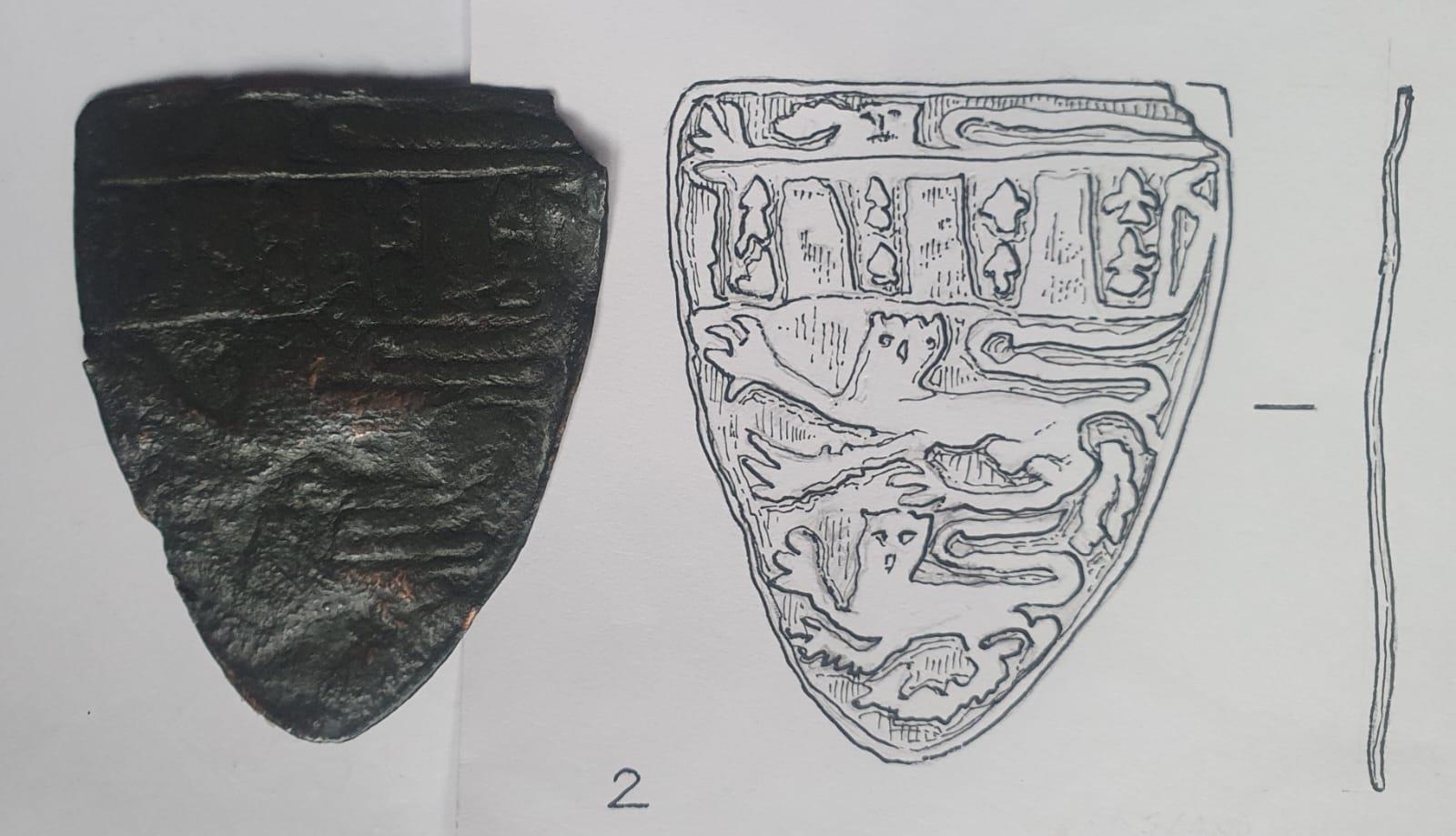King Charles III | A large medieval heraldic mount depicting the arms ...