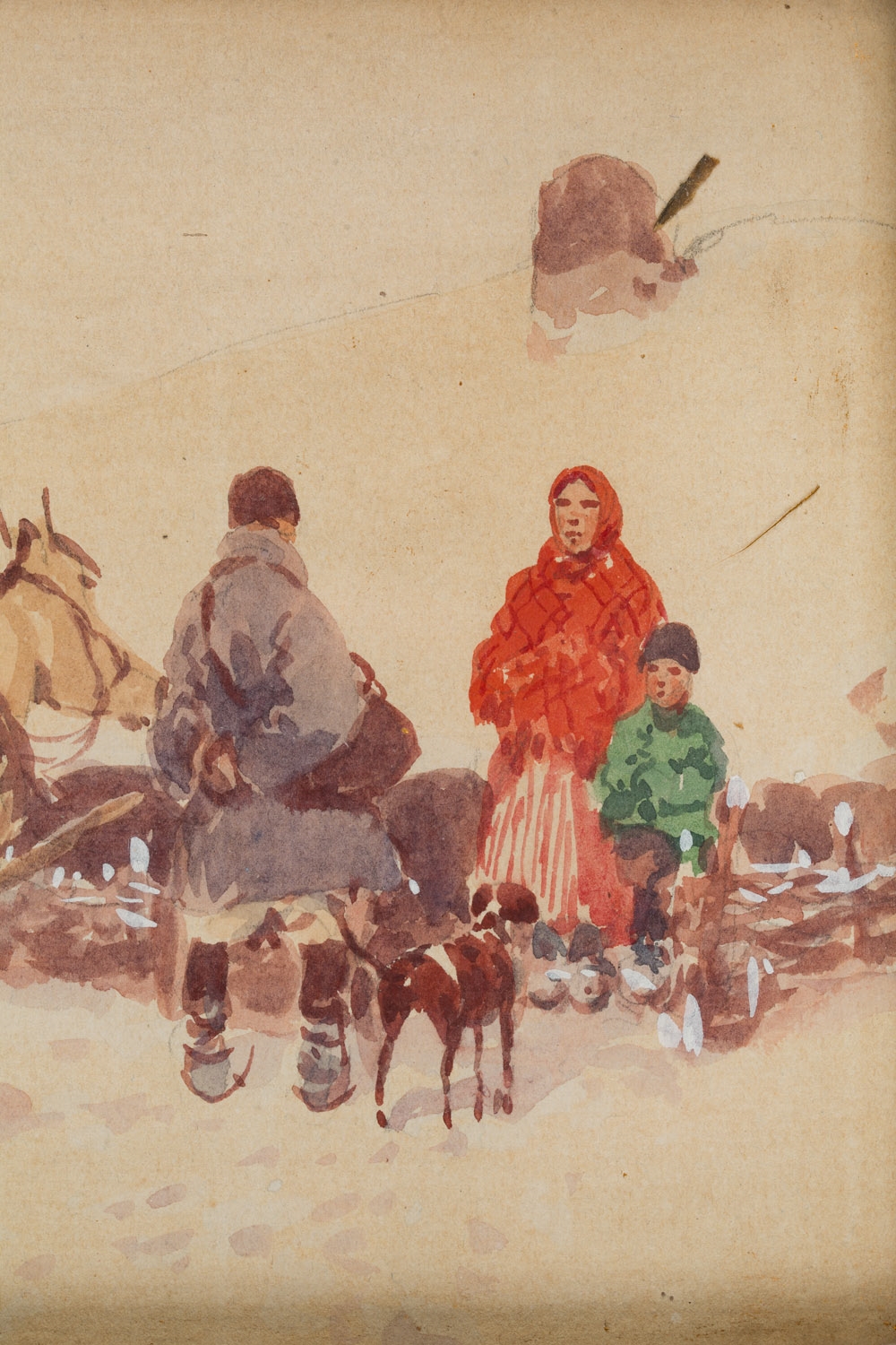 Adam Setkowicz | Horse sled in winter | MutualArt