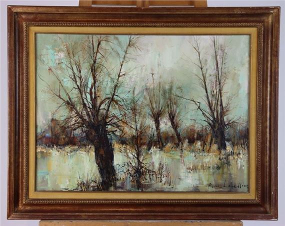 Pierre Letellier | Paysage lacustre (1928) | MutualArt