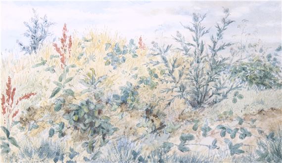 Harry Sutton Palmer | a pathway with grasses and flowers. (1870 ...