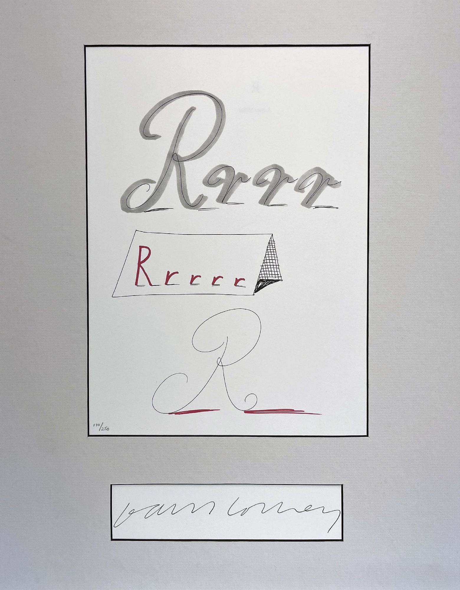 David Hockney | David Hockney - Letter R from Hockney's Alphabet with ...