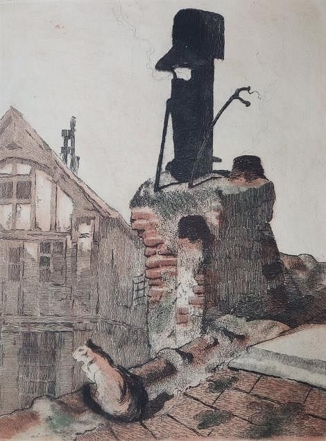 Paul Guignebault | Paul Guignebault - Les Cheminees (1904) | MutualArt