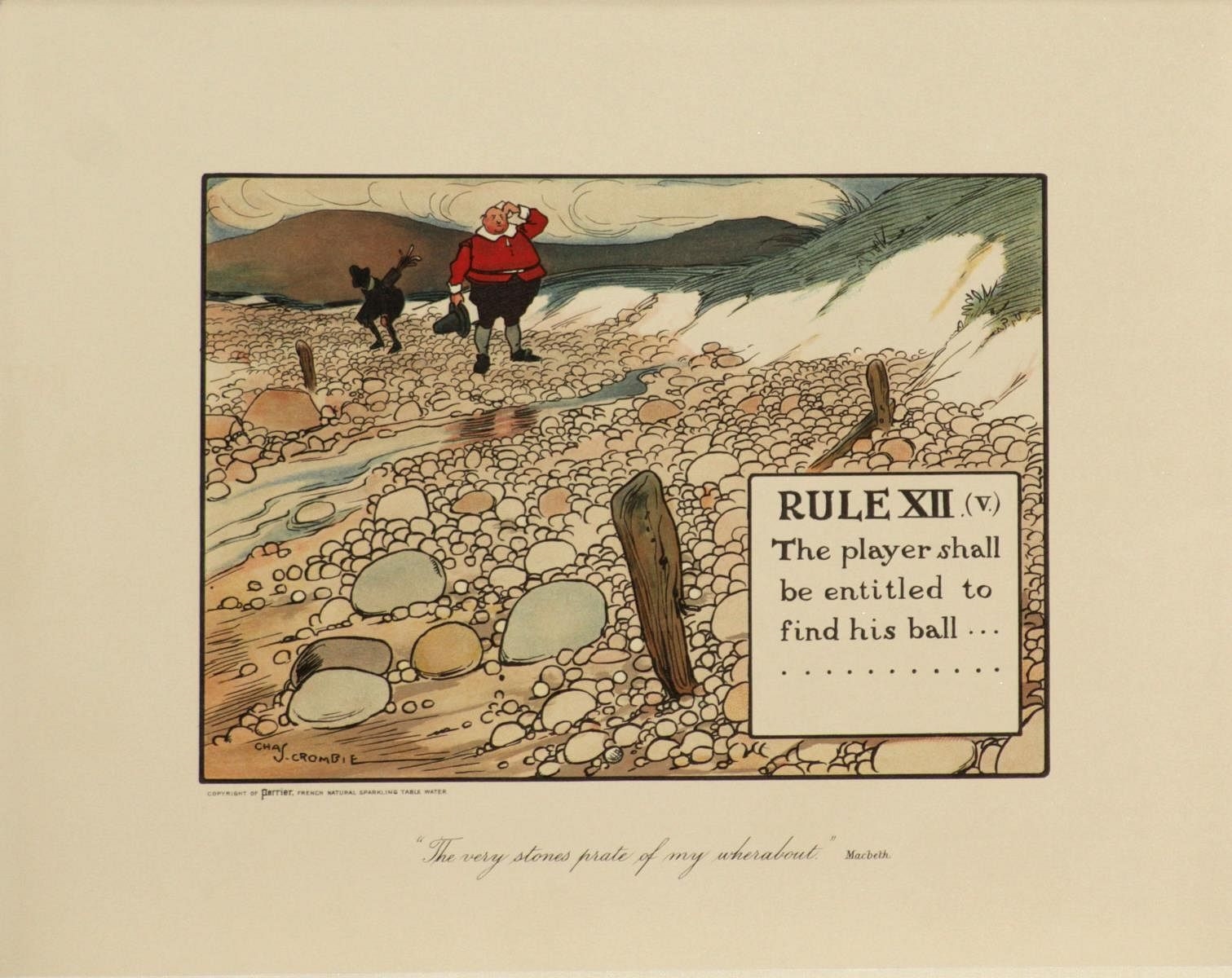 Charles Crombie | Chas Crombie - The Rules of Golf XII (Circa 1905 ...