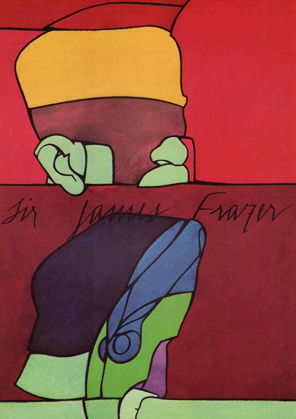 Valerio Adami | 1976 VALEROI ADAMI Color Lithograph Scholar James ...