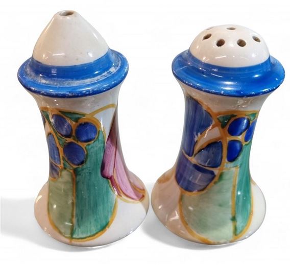 Clarice Cliff | Clarice Cliff Bizarre 'Pastel Melon' (Muffineer) Salt ...