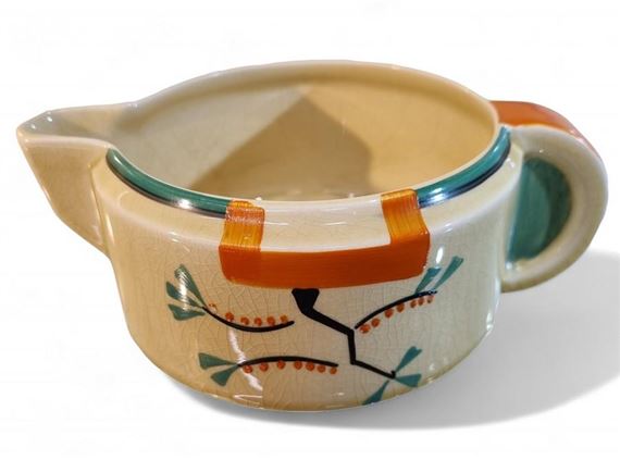 Clarice Cliff | Clarice Cliff Early Pattern Odilon Shape 'Ravel' Sauce ...